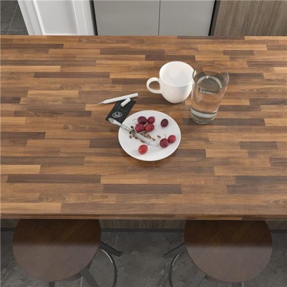 Wall Decor | Brown Butcher Block Contact Paper Wood 24x118 Shiplap Peel ...